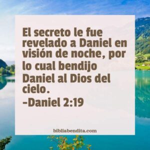 Explicación Daniel 2:19. 'El secreto le fue revelado a Daniel en visión ...