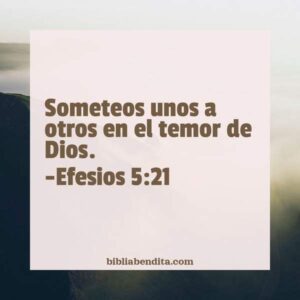 Explicación Efesios 5:21. 'Someteos unos a otros en el temor de Dios.' - BibliaBendita