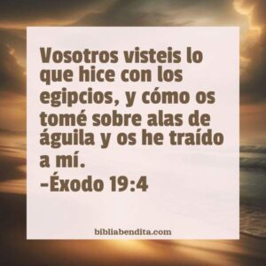 Explicación Éxodo 19:4. 'Vosotros visteis lo que hice con los egipcios ...