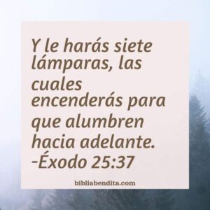 Explicación Éxodo 25:37. 'Y le harás siete lámparas, las cuales ...