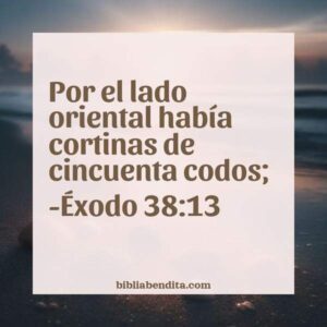 Explicación Éxodo 38:13. 'Por el lado oriental había cortinas de ...