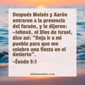 Explicación éxodo 5 1 Después Moisés Y Aarón Entraron A La Presencia