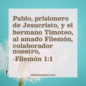 Explicación Filemón 1:1. 'Pablo, prisionero de Jesucristo, y el hermano ...