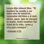 Explicación Génesis 3:22. 'Luego dijo Jehová Dios: "El hombre ha venido ...