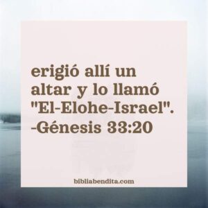 Explicación Génesis 33:20. 'erigió allí un altar y lo llamó "El-Elohe ...