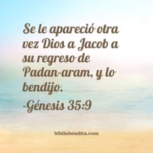 Explicación Génesis 35:9. 'Se le apareció otra vez Dios a Jacob a su ...