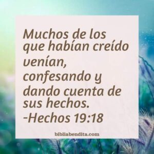 Explicación Hechos 19:18. 'Muchos de los que habían creído venían ...