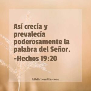 Explicación Hechos 19:20. 'Así crecía y prevalecía poderosamente la ...
