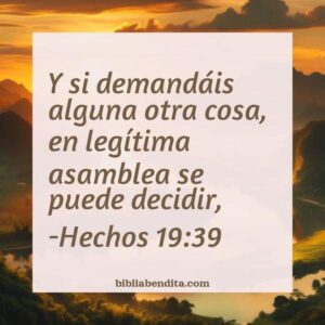 Explicación Hechos 19:39. 'Y si demandáis alguna otra cosa, en legítima ...