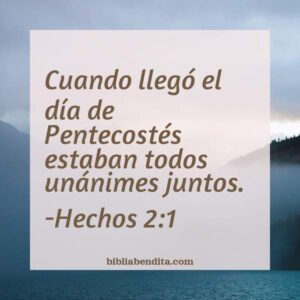 Explicación Hechos 2:1. 'Cuando llegó el día de Pentecostés estaban ...