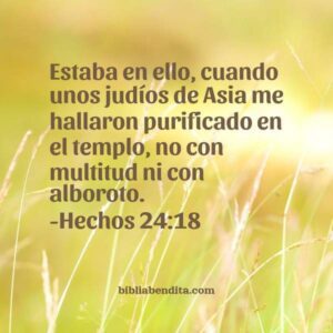 Explicación Hechos 24:18. 'Estaba en ello, cuando unos judíos de Asia ...