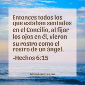 Explicación Hechos 6:15. 'Entonces todos los que estaban sentados en el ...