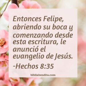 Explicación Hechos 8:35. 'Entonces Felipe, abriendo su boca y ...