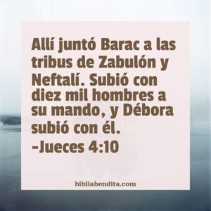 Explicación Jueces 4:10. 'Allí juntó Barac a las tribus de Zabulón y ...