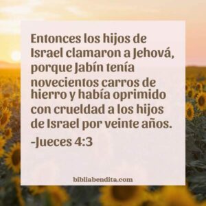 Explicación Jueces 4:3. 'Entonces los hijos de Israel clamaron a Jehová ...
