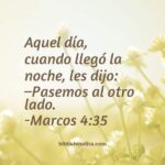 Explicación Marcos 4:35. 'Aquel día, cuando llegó la noche, les dijo ...