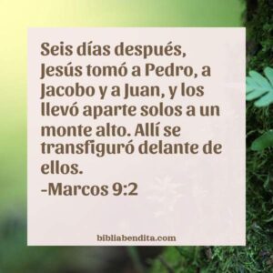 Explicación Marcos 9:2. 'Seis días después, Jesús tomó a Pedro, a ...