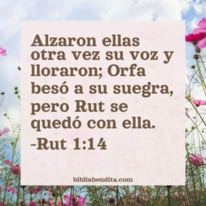 Explicación Rut 1:14. 'Alzaron ellas otra vez su voz y lloraron; Orfa ...